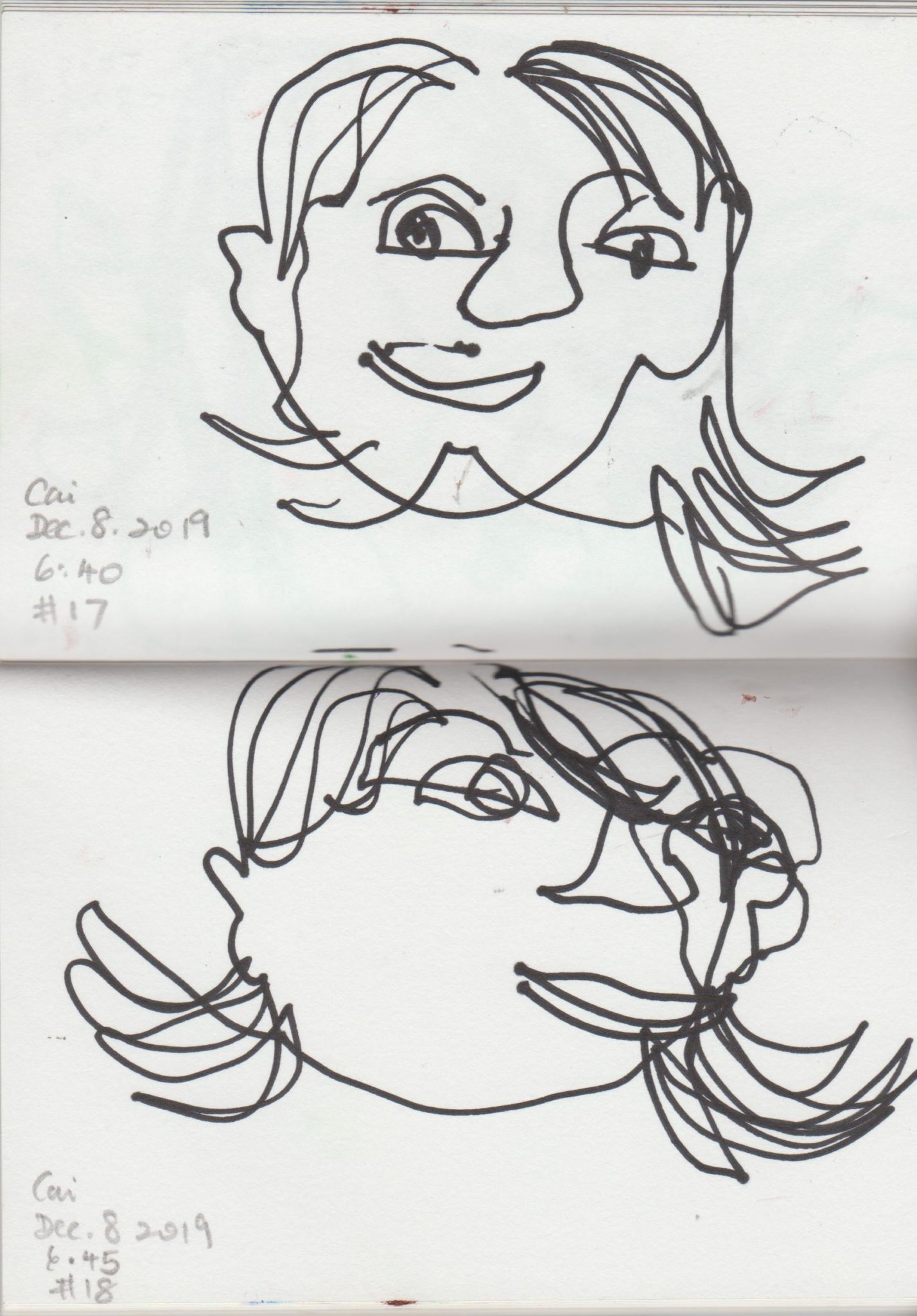 One Line Self-portrait Jan 1 2022 #TheJanuaryChallenge ...